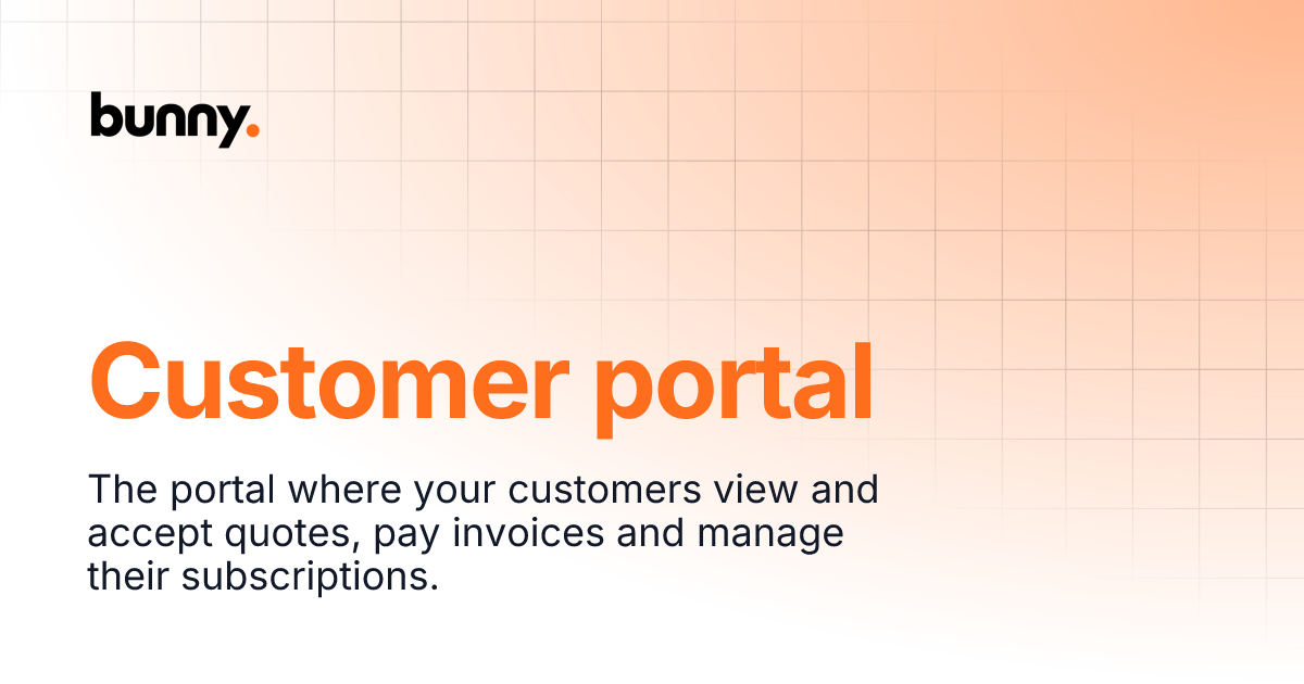 Customer portal | Using Bunny